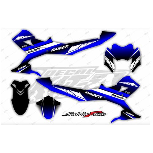 Jual Decal Sticker Satria Fu Dekal Stiker Satria fu Biru Hitam Full ...