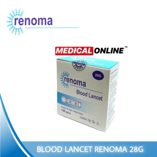 Jual BLOOD LANCET RENOMA ISI 100 / BOX JARUM LANSET LANCING MEDICAL ...