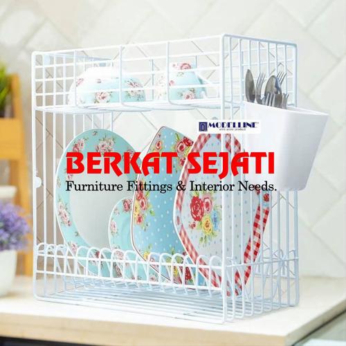 Jual MODELLINE B30MED Rak Piring Gelas Botol Bumbu 2 Susun Dapur ...