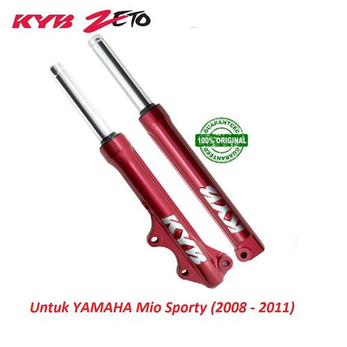 Jual shockbreaker shock depan mio sporty asli ori kayaba kyb zeto MERAH ...