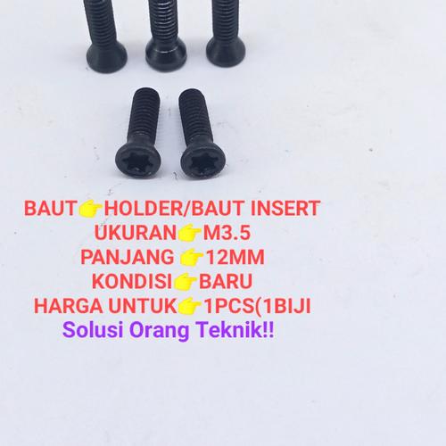 Jual BAUT M3,5X12 BAUT INSERT BAUT HOLDER KANCINGAN INSERT KANCINGAN ...