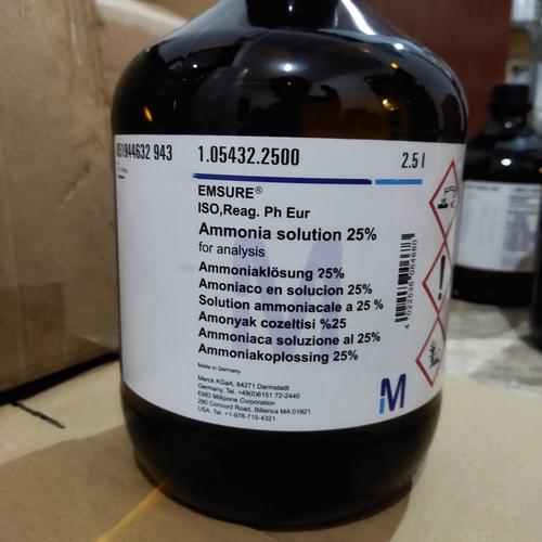 Jual Ammonia Solution 25% Pro Analis Merck 105432 2.5L / Larutan Amonia - Kota Bandung ...