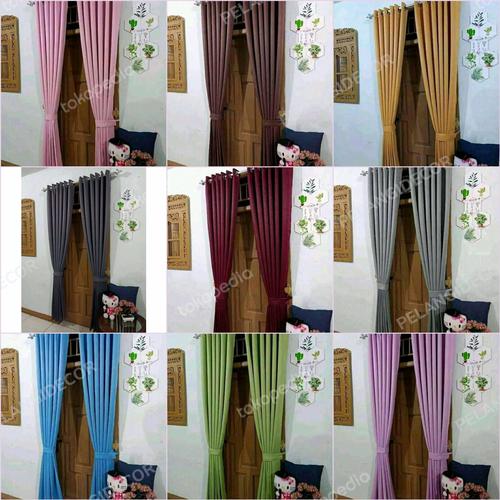 Jual Gorden jendela dan pintu bahan blackout model lubang smoring lebar ...