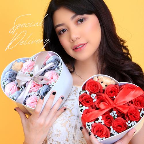 Jual Kotak hati love bunga romantis valentine - Hitam - Jakarta Barat - Maxwell Flowers | Tokopedia