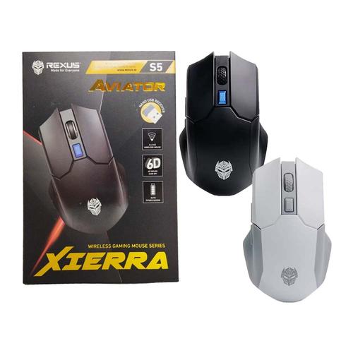 Jual Mouse Rexus Gaming Wireless Mouse Gamer 6D Aviator S5 Xierra ...
