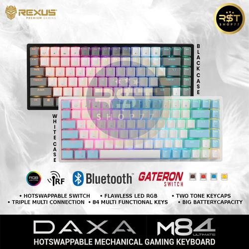 Jual Rexus Daxa M84 Ultimate Hotswap Wireless Bluetooth Mechanical ...