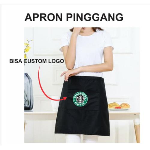 Jual Apron/Celemek Pinggang, Apron Half Body BISA LOGO CUSTOM - Kota ...
