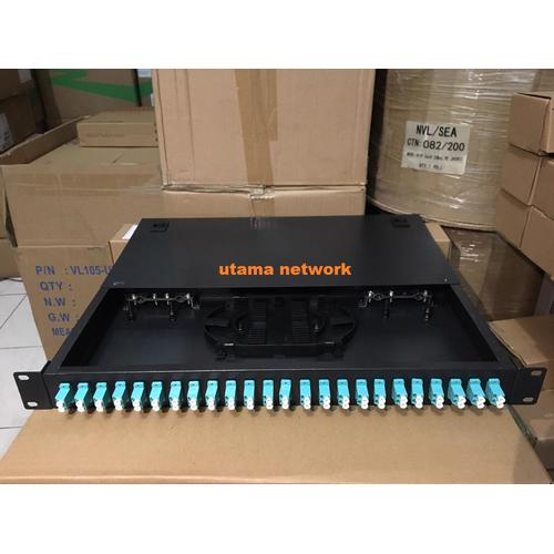Jual OTB 48 core LC Rackmount / ODF FTTH 48 core LC ( Hitam ) Multimode ...