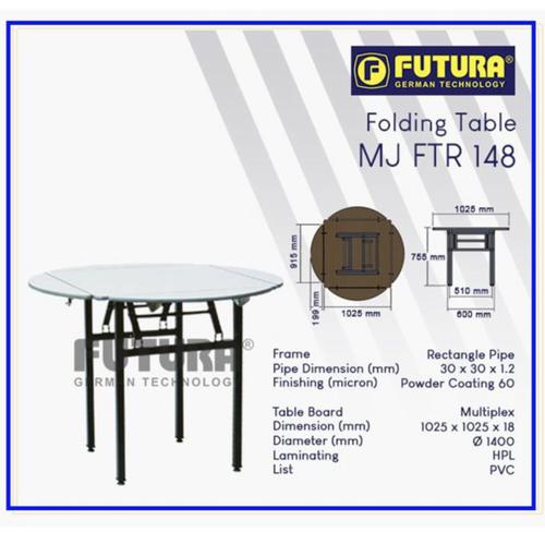 Jual Meja Futura MJ FTR 148 Round Folding table - Jakarta Timur - Hmc ...