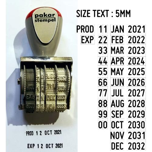 Jual Jual Stempel EXP Date Stempel Kode Produksi TGL/BLN/THN Kadaluarsa ...