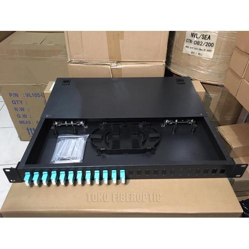 Jual OTB 24 port rackmount LC Multimode OM3/ ODF 24 port LC multimode ...