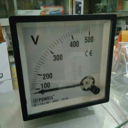 Jual Volt Meter pengukur tegangan Powell DE-96 500V 500 volt - Kota ...