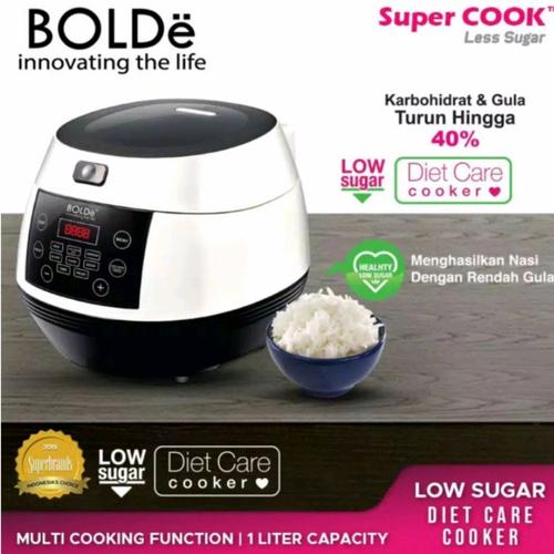 Jual BOLDe Super COOK Less Sugar Rice Cooker 1 Liter Low Carbo 400 Watt ...