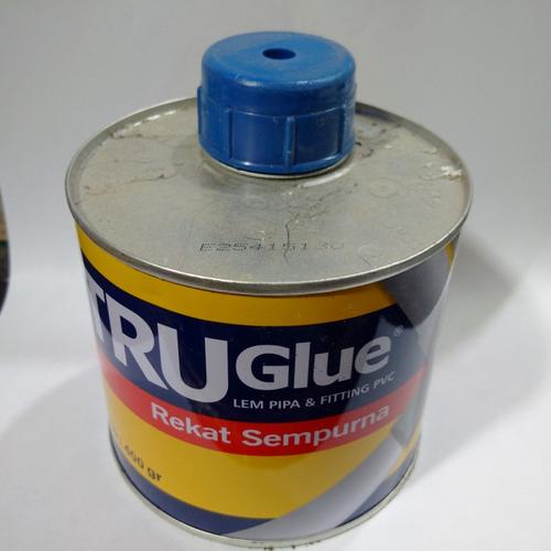 Jual lem pvc truglue lem pvc wavin tru glue 400 gram kaleng 1 - Kab ...