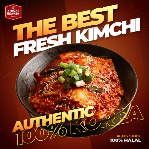 Jual Fresh Korean Kimchi Sawi Baechu Kimchi per 100g HALAL Authentic ...