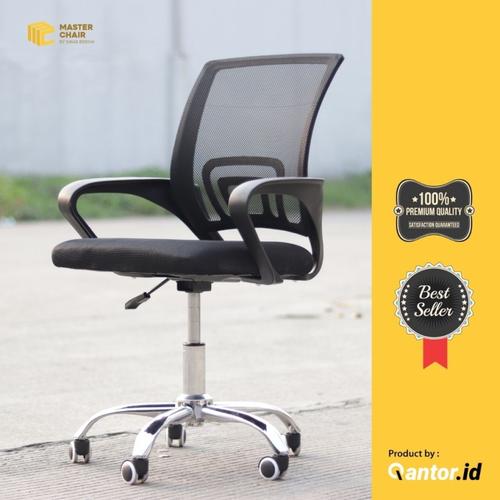 Jual [MEWAH]Kursi kantor,kursi kantor jaring,kursi kantor staff - Hitam ...