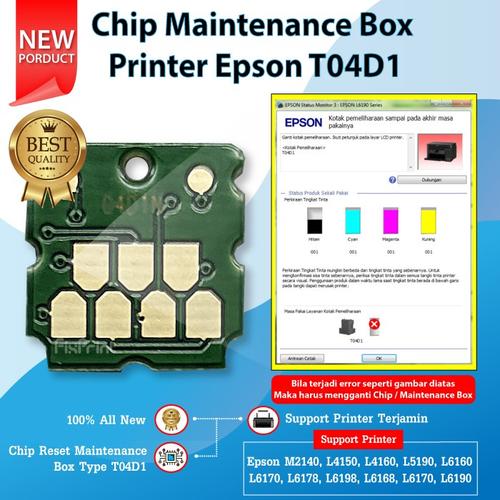 Jual Chip Epson Maintenance Box T04D1 Printer L6170 L6190 L6290 L6460 ...