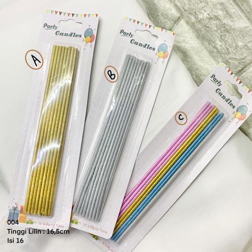 Jual PARTY CANDLES ISI 16 - LILIN ULANG TAHUN 3 WARNA HAPPY BIRTHDAY ...