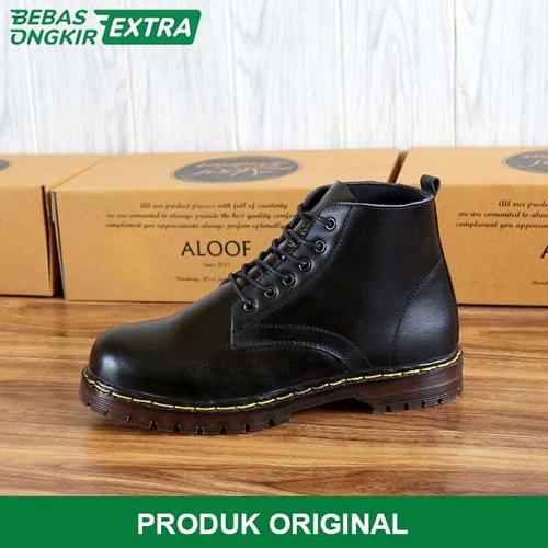 Jual Sepatu Boots Kulit Asli Pria Aloof Denbora Original Docmart Size ...