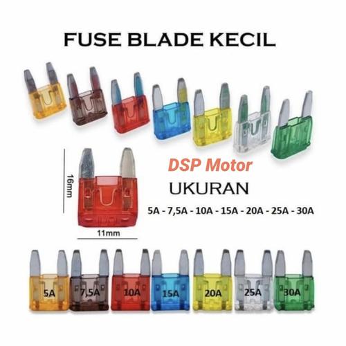 Jual SEKRING SIKRING TANCAP FUSE KECIL MINI 5A, 7,5A, 10A, 15A, 20A, 25A - Jakarta Barat - DSP ...