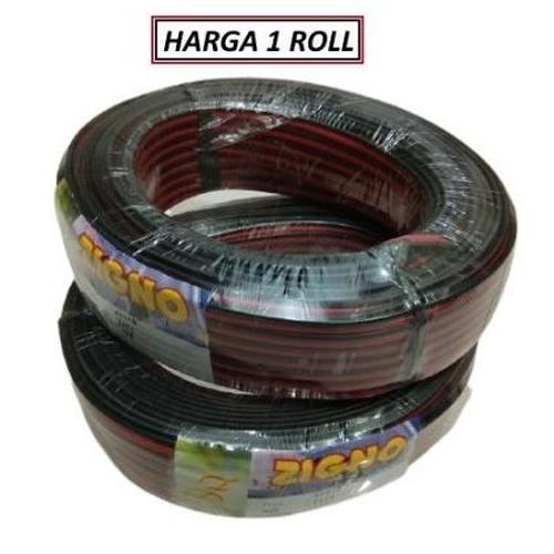 Jual Kabel Listrik zigno 1 Roll Serabut Merah Hitam NYZ 2 x 23 - Kota ...