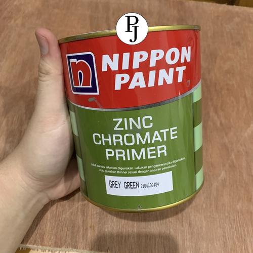 Jual Zinc Chromate primer 1 kg grey green abu hijau meni cat dasar ...