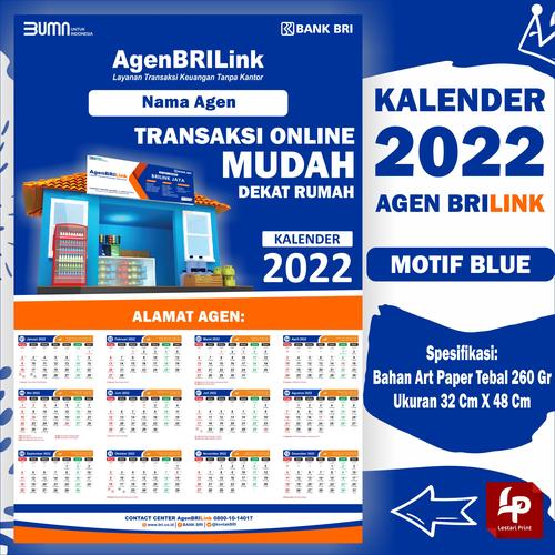 Jual KALENDER DINDING 2022 / AGEN BRILINK / BRI LINK / LESTARI PRINT ...
