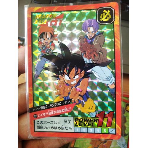 Jual Kartu Dragon Ball Hologram Power Level 11 Goku, Trunk & Pan 30th ...