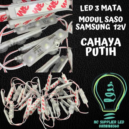 Jual Samsung Originil Lampu Led Modul 5730 Smd 12v Dc 3 Mata 12 Volt