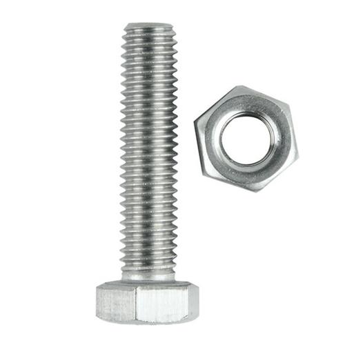 Jual Baut Mur Besi Galvanis M16 x 60 BMP m16x60 Hex Bolt Nut Besi ...