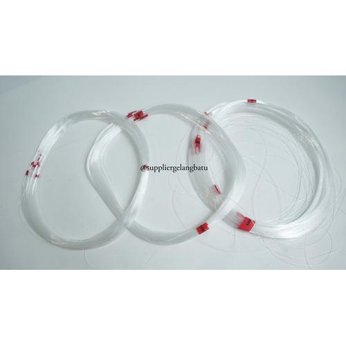 Jual Tali Kenur ukuran 80 100 120 / 10 meter kawat bening senar pancing ...