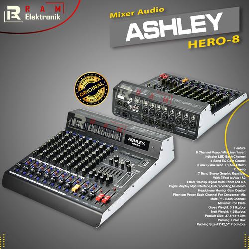 Jual NEW Mixer ASHLEY 8 Channel Hero8 Hero 8 Original - Jakarta Barat ...