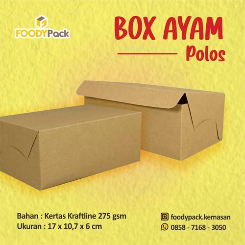 Jual Box Ayam Kraft I Dus Ayam I Paper Lunch I Dus Nasi I Dus Kemasan I ...