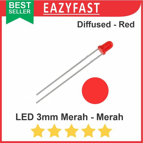 Jual LED 3mm Diffused Merah Red 3v 5v Arduino Compatible - Kab. Bandung ...