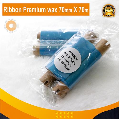 Jual Ribbon Wax Barcode Ukuran 70mmX70m / Ribbon premium - DOUBLE CORE ...