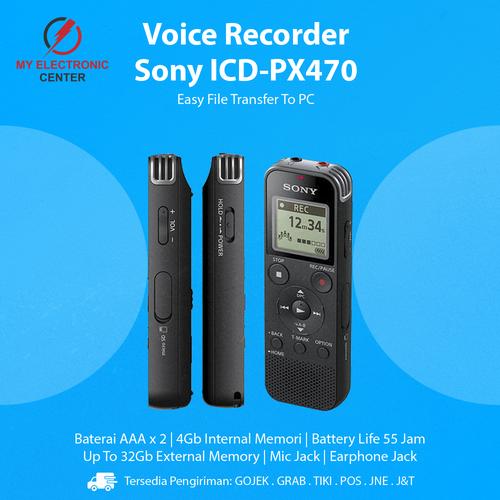 Jual Digital Voice Recorder Sony ICD-PX470 Alat Perekam Merekam Suara ...