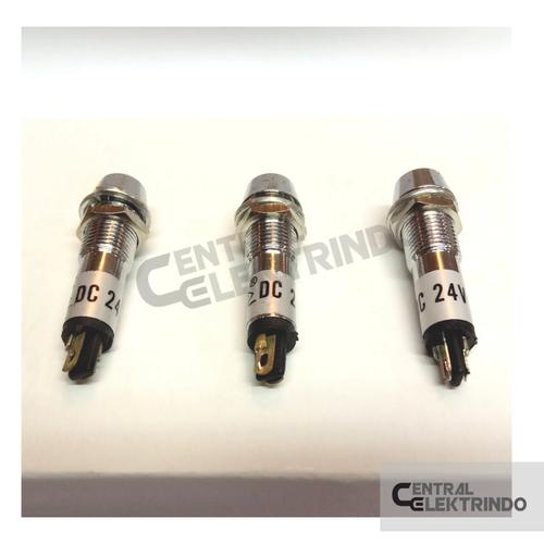 Jual Pilot Lamp Besi 12V 24V DC Lampu Pilot LED Besi 12volt 24 volt ...