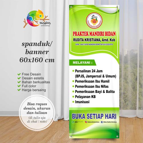 Jual Spanduk, Banner Praktek Mandiri Bidan Hijau - Kab. Bandung ...