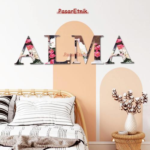 Jual Stiker Dinding Huruf Abjad Akrilik A-Z Dekorasi Pesta Ultah Cafe ...