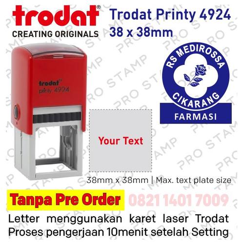 Jual Stempel Warna Otomatis Custom / Trodat Printy 4924 - Karet Runaflek - Kab. Bekasi - PRO ...