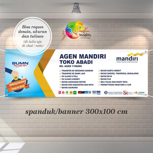 Jual Banner, Spanduk Custom Uk. 3x1 M (Contoh Agen Mandiri) - Kab ...