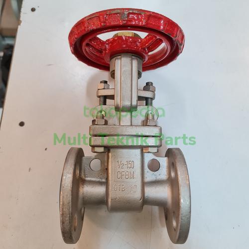 Jual Gate valve stainless 316 flange ansi 150 1/2 inch / Gate Valve ...