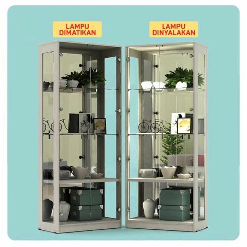 Jual pro design lemari rak display kaca / lemari hias kaca VOXY SC 75 ...