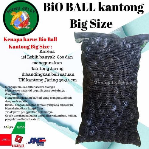 Jual BIO BALL FILTER KOLAM MEDIA FILTER UKURAN JUMBO 800PCS - Kab ...