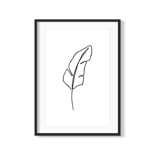 Promo Poster "One Line Banana Leaf" + Premium Frame 40x55cm Dengan ...