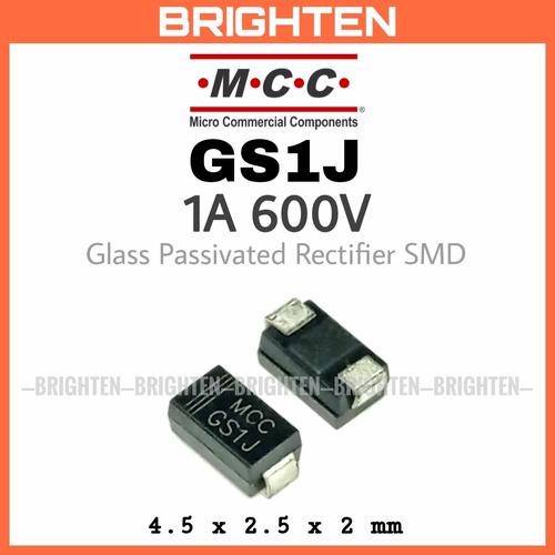 Jual GS1J Dioda 1A 600V Glass Passivated Rectifier SMD Diode - Kota ...