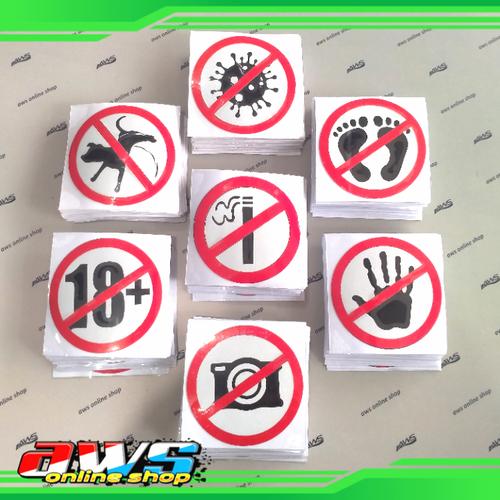 Jual Sticker Dilarang - Dilarang Sentuh - Kota Semarang - AWS Online ...