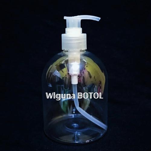 Jual Botol pump 500 ML oval / botol sabun 500ml pemdek / botol handshop - Clear - Kab. Bogor ...