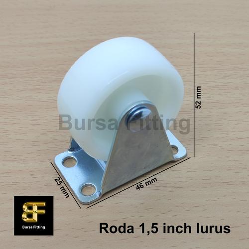 Jual Roda 1,5 inch lurus/roda caster/roda nylon/roda lemari/roda ...