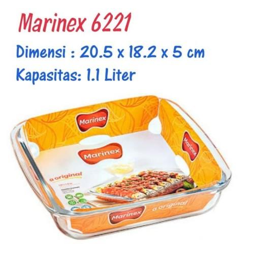 Jual [PROMO!] LOYANG PIRING KACA MARINEX 20CM PERSEGI 1.1 L PIREX ...